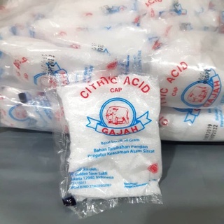 Jual Sitrun Citrun Asam Sitrat Citric Acid Cap Gajah 50G 1 Pak Isi 20 ...