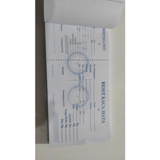 Jual TERMURAH Nota RESEP Pembelian Kacamata Plus Minus Cylinder Frame ...