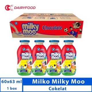Jual MILKO MILKY MOO CHOCOLATE 1 KARTON ( 60 BOTOL X 63 ML ) Indonesia ...