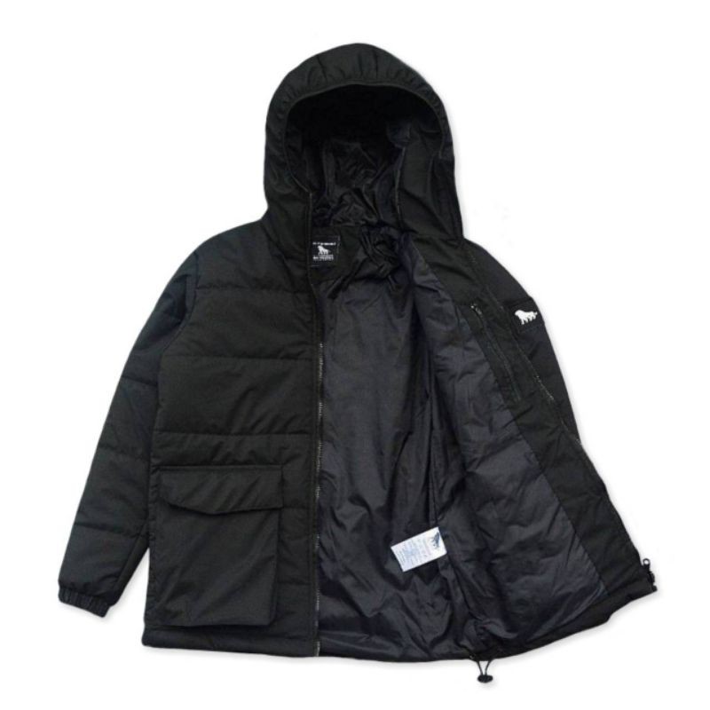 Jual Jaket Hangat Jaket Anti Air Jacket Down Puffer Black Indonesia ...