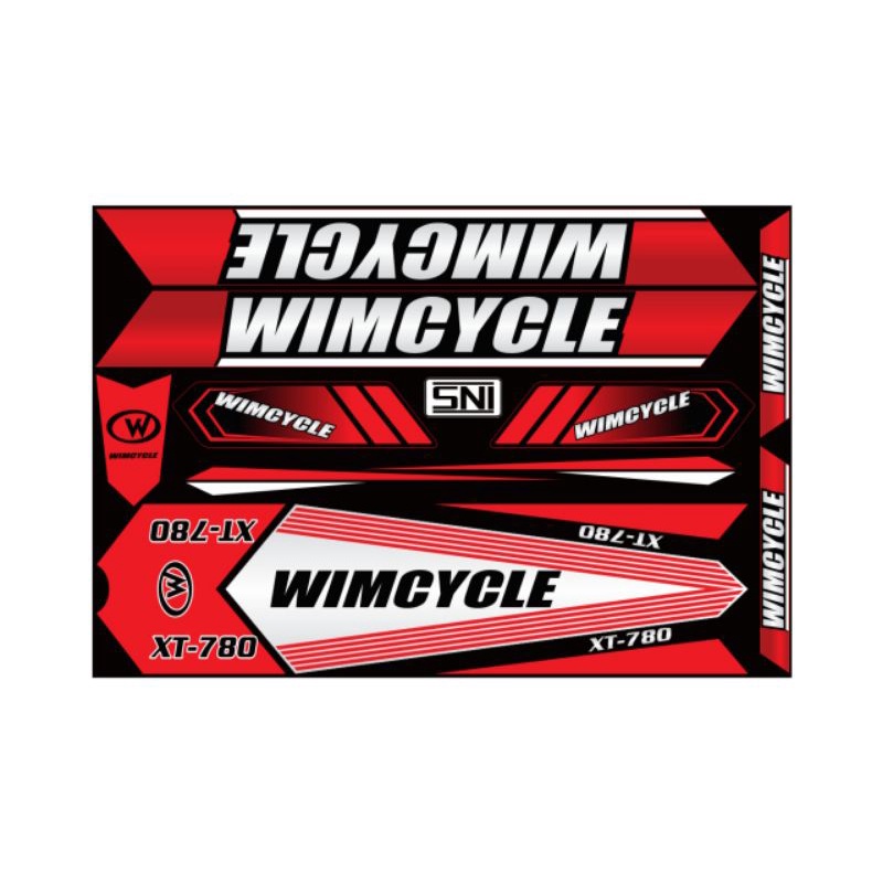 Jual stiker sepeda bmx 20 wimcycle decal glossy mengkilap | Shopee ...