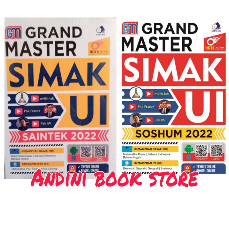 Jual BUKU GRAND MASTER SIMAK UI SAINTEK- SOSHUM 2022 KOMPAS ILMU ... Jual BUKU GRAND MASTER SIMAK UI SAINTEK- SOSHUM 2022 KOMPAS ILMU ...