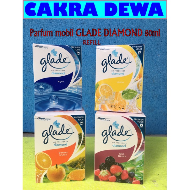 Jual REFILL Pengharum Mobil GLADE DIAMOND 80ML | Shopee Indonesia