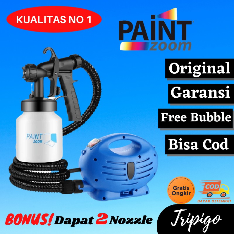 Kompresor Cat Mini Listrik Paint Zoom Spray Gun Alat Cat Semprot ...