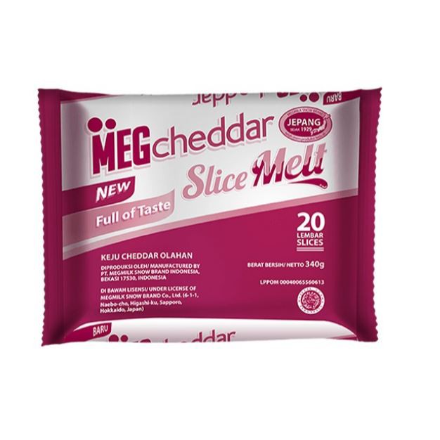 Jual MEG Keju Cheddar Slice Melt 20 Slice | Shopee Indonesia