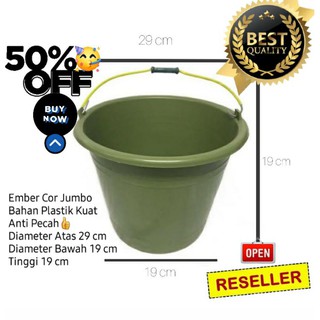 Jual EMBER COR HIJAU BESAR / EMBER COR KARET/EMBER ANTI PECAH/ EMBER ...