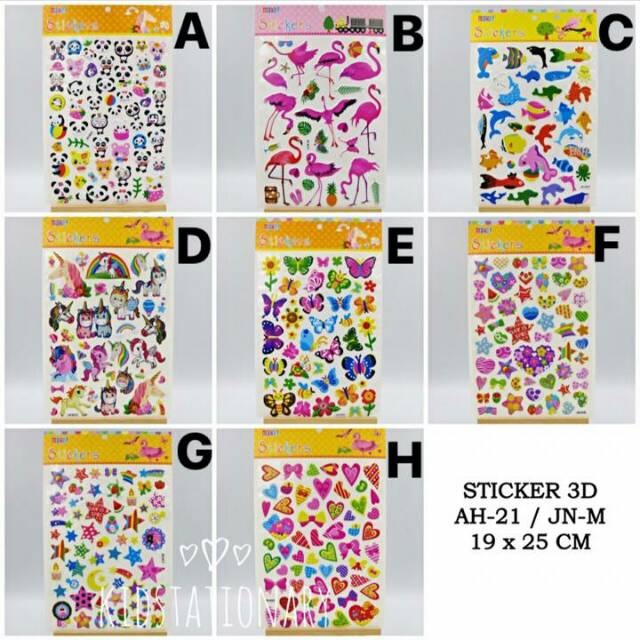 Jual Stiker Anak/ Stiker Timbul/ Stiker 3d | Shopee Indonesia