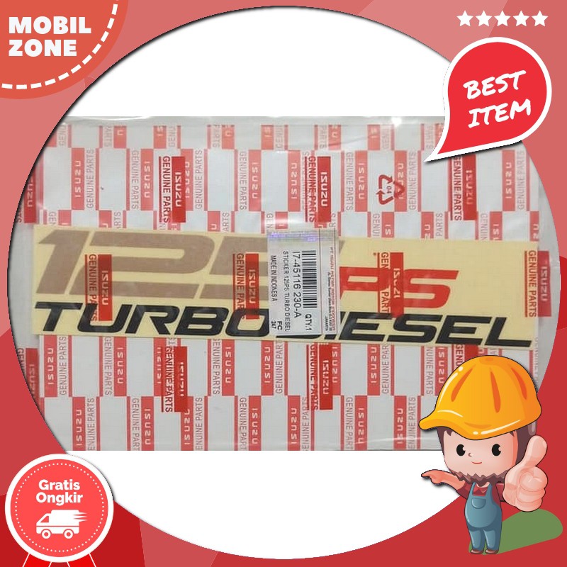 Jual Sparepart Mobil Sticker Stiker Isuzu Elf ( 125Ps Turbo Diesel ...