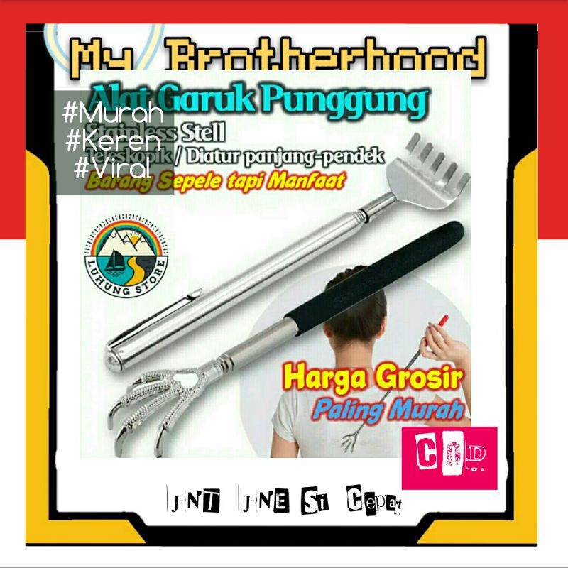 Jual Alat Garuk Punggung Extendable Telescopic Stainless Steel bisa ...