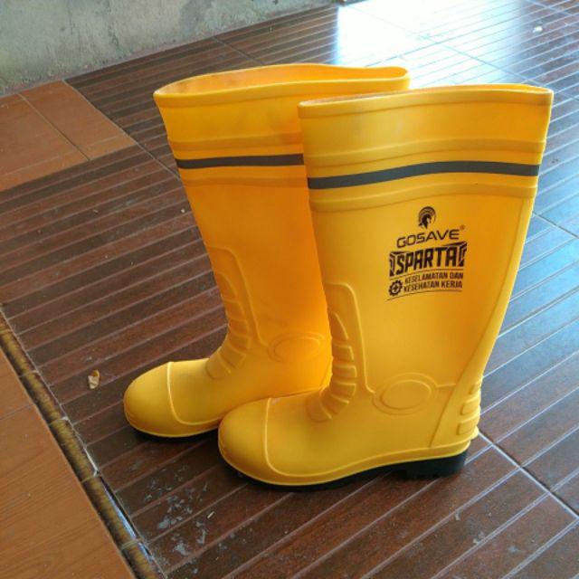 GOSAVE Sepatu Boot Sparta Safety PVC Kuning Gumboot No 40 Rainboot ...
