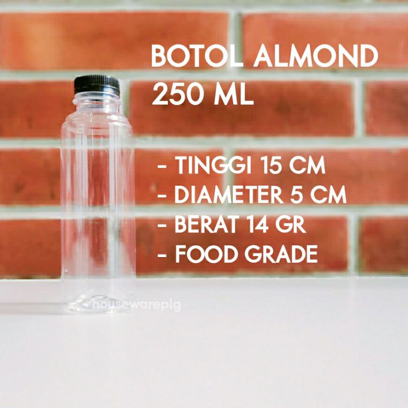 Jual Botol Almond 250 ml - Botol Plastik Almond 250 ml - Botol Plastik ... Jual Botol Almond 250 ml - Botol Plastik Almond 250 ml - Botol Plastik ...