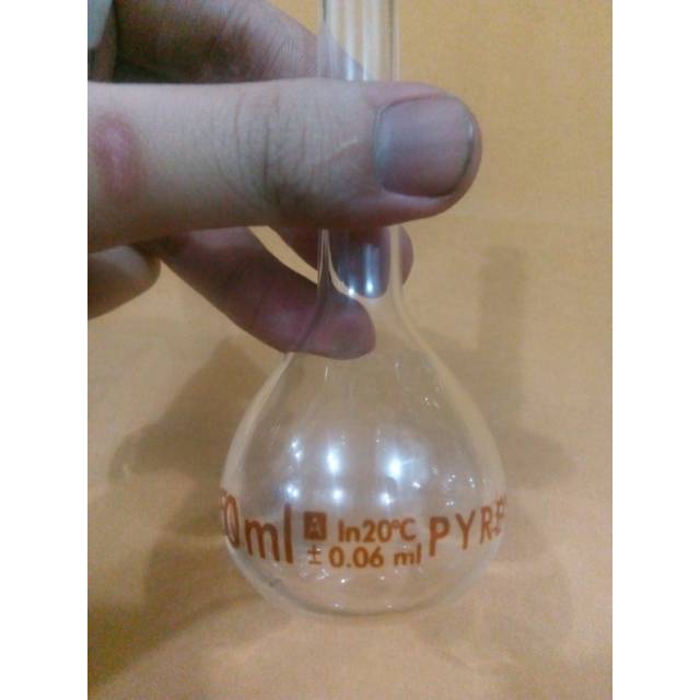 Labu ukur 50 ml, Labu takar, volumetric flask pyrex | Shopee Indonesia