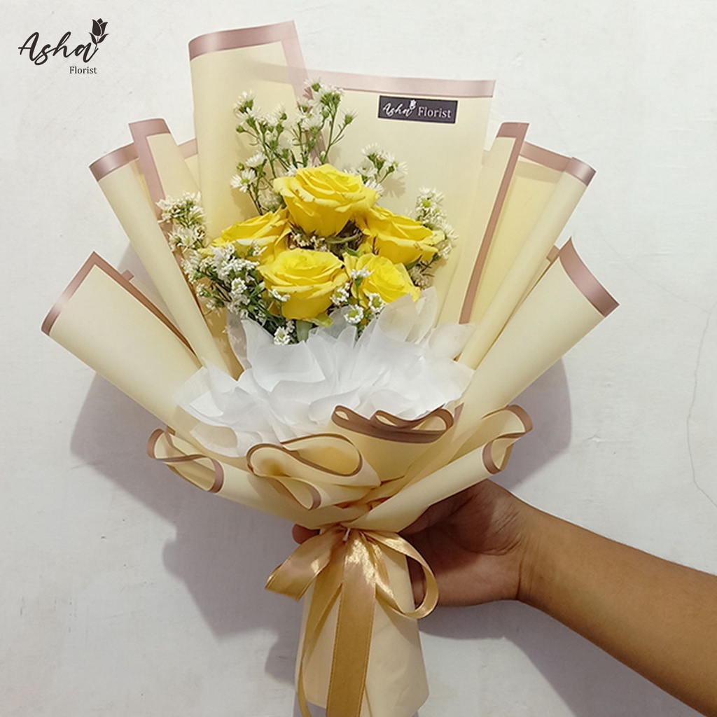 Jual Fresh Flower Olive Hand Bouquet / Fresh Hand Bouquet / Buket Bunga ...