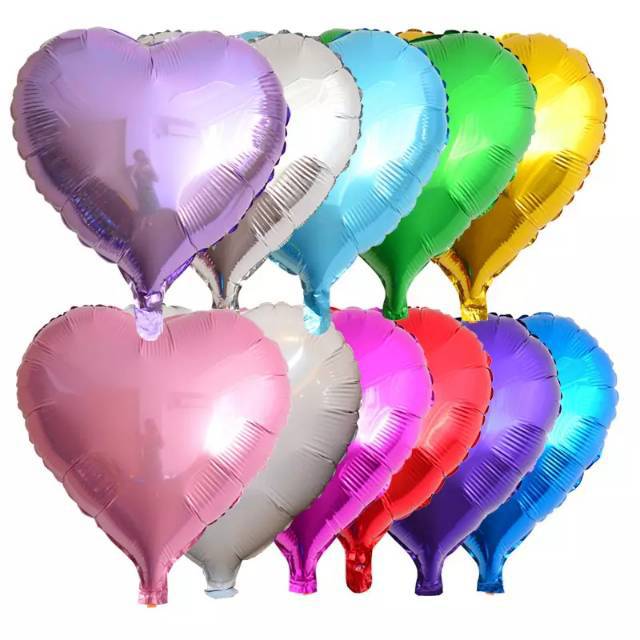 Jual Balon Foil Love Mini Hati / Heart Kecil / Pink Merah Biru Fanta ...