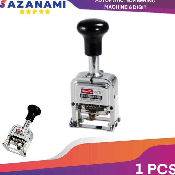 Jual New Yc Automatic Numbering Machine 6 Digit Stampel Nomor Otomatis ...