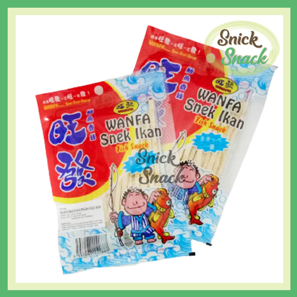 Jual Wanfa Snek Ikan 12 gr Cemilan Instan Fish Snack Buatan Malaysia ...