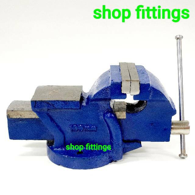 Jual Ragum Catok 4 inch Paron Meja Tanggem Besi Fixed Bench Vise 4 ...