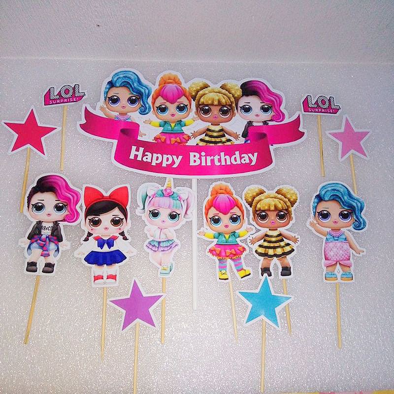 Jual Topper Cake Happy Birthday karakter anak/topper hiasan kue ulang ...