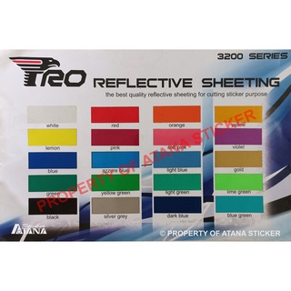 Jual Bahan Stiker Cutting Merah Skotlet Reflektif Fosfor Red Pro ...