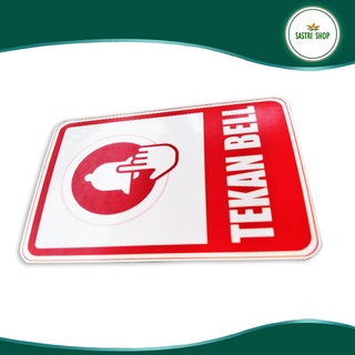 Jual Stiker Sign Tekan Bell Tahan Air dan Panas. Bisa Indoor dan ...