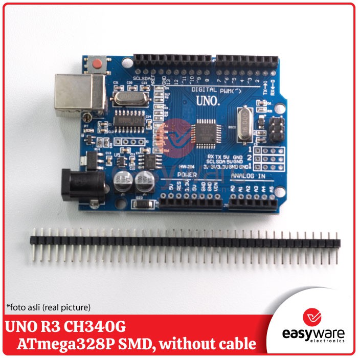 Jual Arduino UNO R3 Clone CH340 SMD Indonesia|Shopee Indonesia