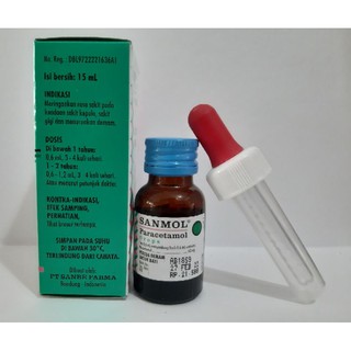 Jual SANMOL DROP/OBAT PENURUN PANAS BAYI DAN ANAK-ANAK/SIRUP SANMOL ...