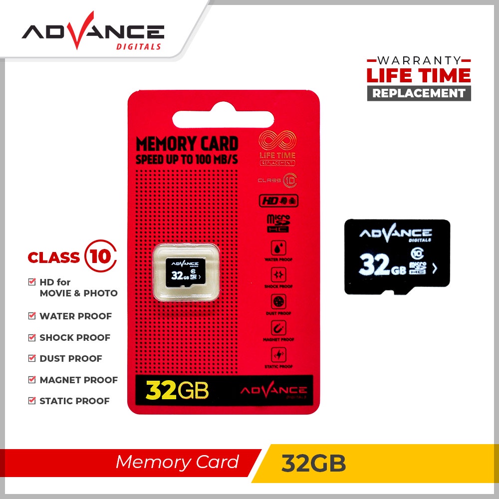 Jual Advance Memory Card TFcard 8gb 16gb 32gb Class 10 Kartu Memori ...