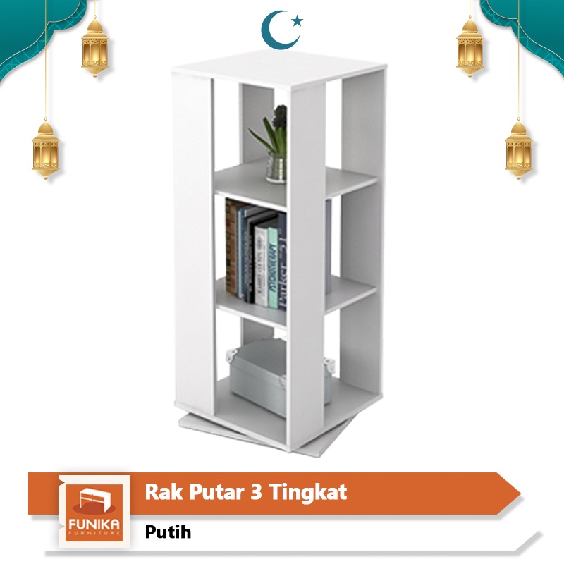 Jual Funika 22001 WH - Rak Putar 3 Tingkat / Rak Serbaguna 3 Susun ...