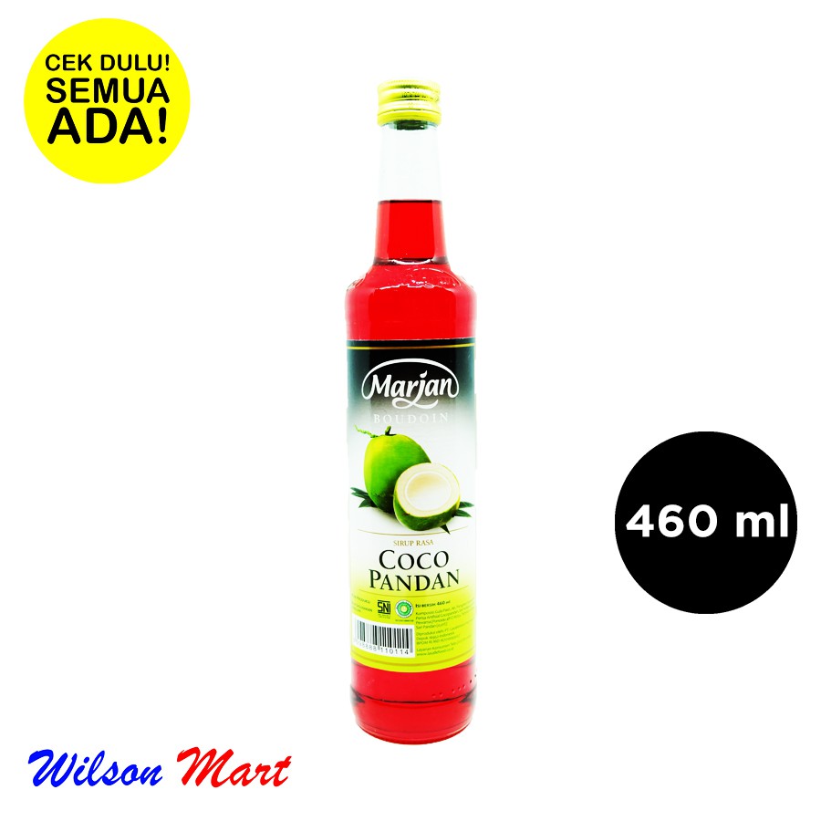 Jual MARJAN SIRUP RASA COCOPANDAN 460 ML | Shopee Indonesia