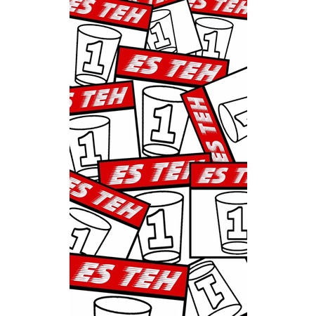 Jual 1 ES TEH STICKER | Shopee Indonesia
