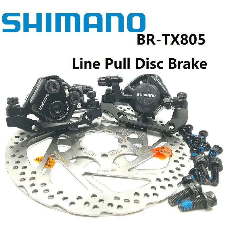Jual Shimano Tourney TX805 BR-TX805 Mechanical Disc Brake Caliper Pads ...