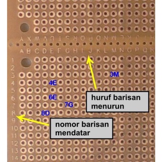 Jual Papan PCB Bolong Titik Model Lubang IC Mascot Circuit PCB002 ...