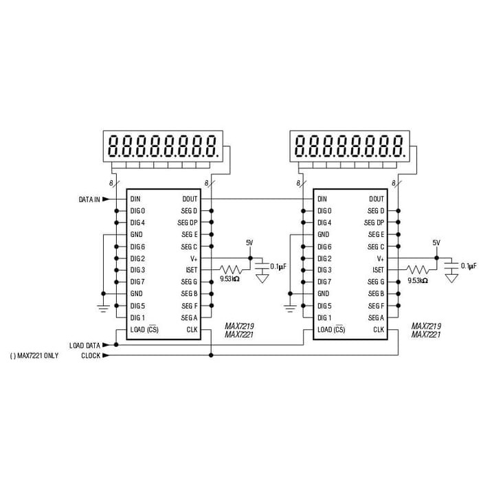 Jual MAX7219CNG LED 7 SEGMENT DRIVER IC DIP | Shopee Indonesia