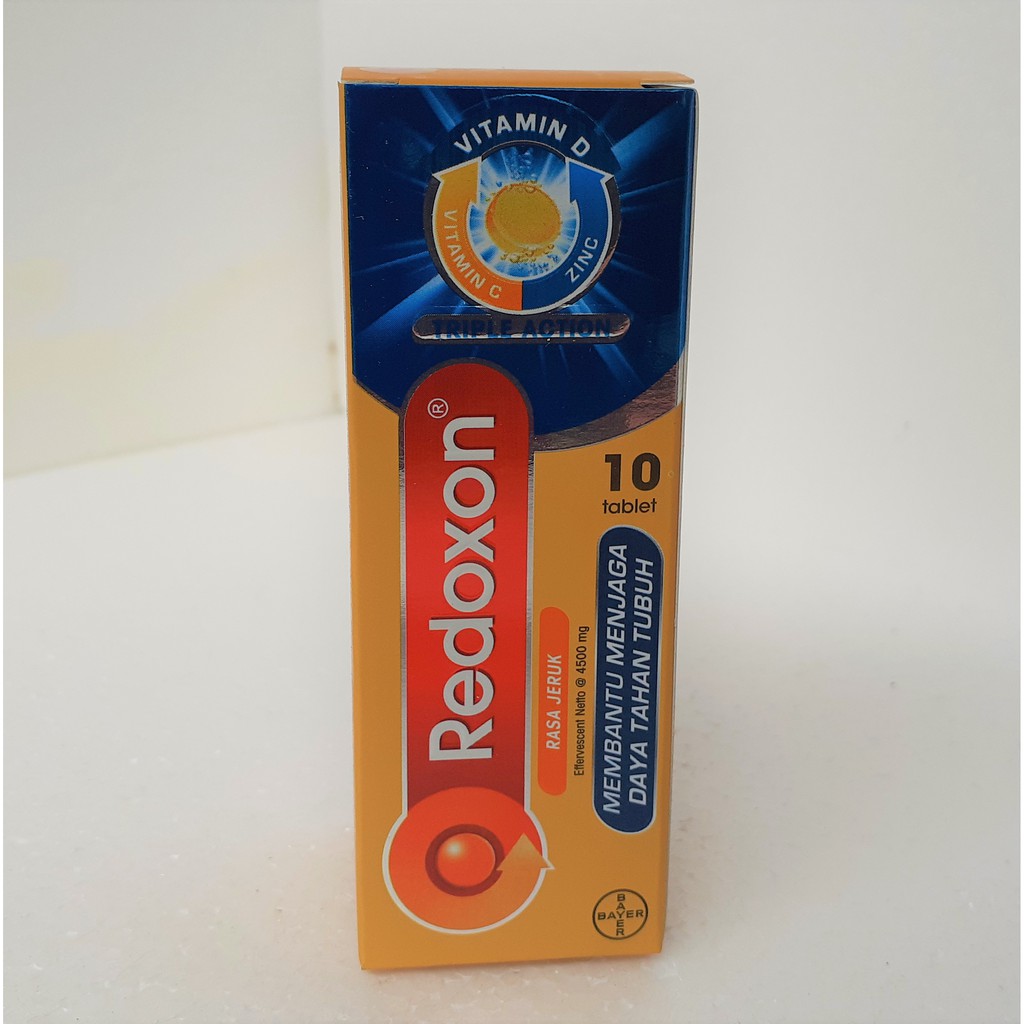Jual Redoxon Vitamin C + Zinc isi 10 Tablet | Shopee Indonesia