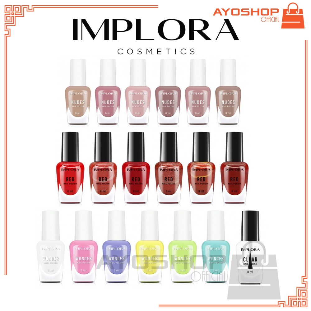 Jual New Implora Nail Polish Original 8 ML Implora Kutek Cat Kuku ...