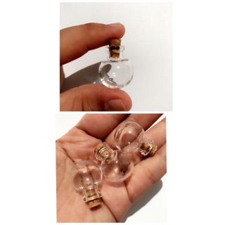 Jual Jual botol kaca tutup gabus botol bulat botol kotak wish bottle ...