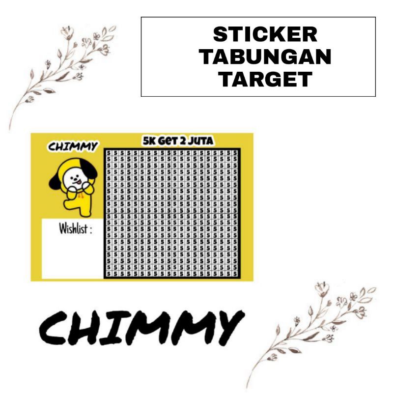 Jual STIKER CELENGAN TARGET BT21 LENGKAP | Shopee Indonesia