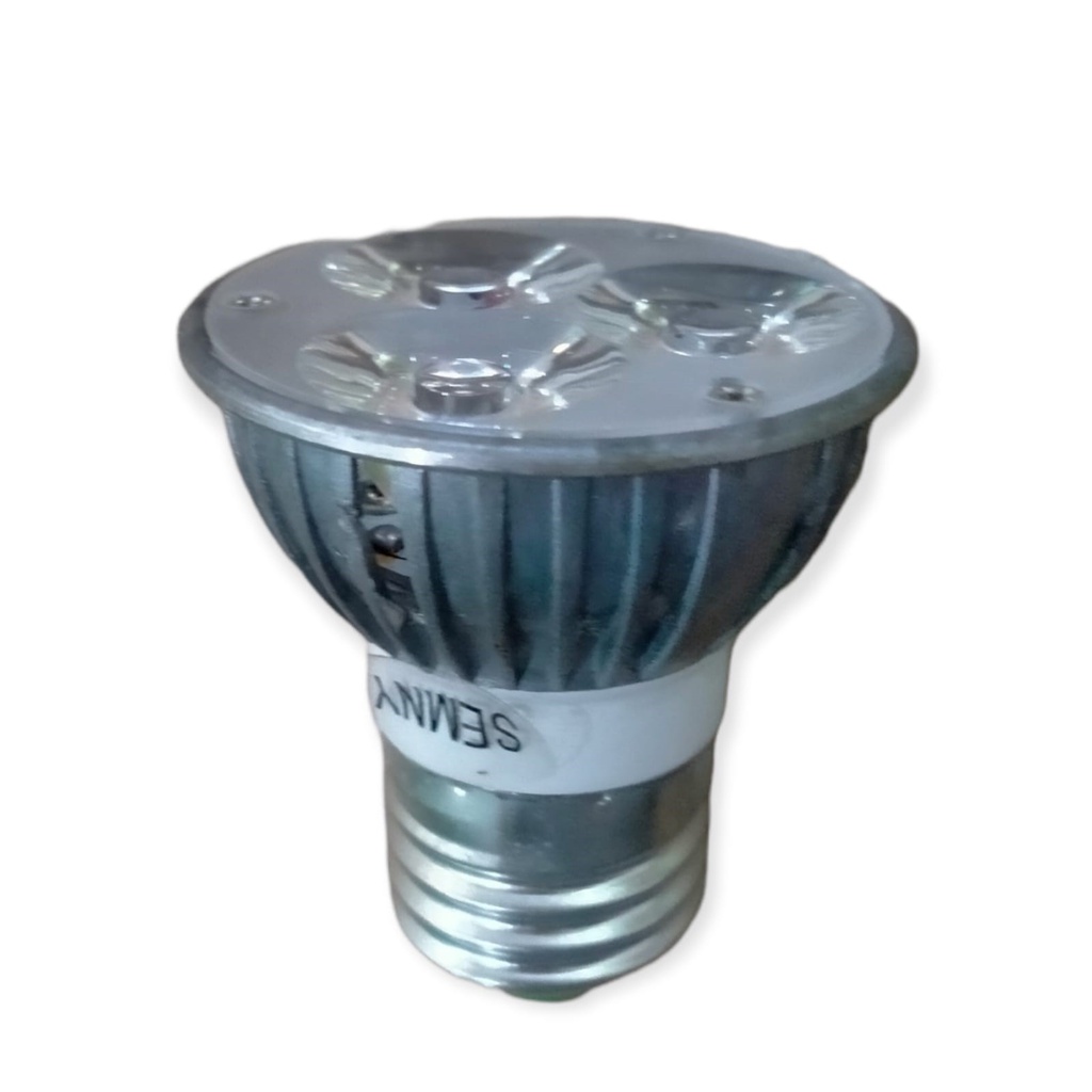 Jual Lampu Halogen LED 3W 220V 3 MATA 3x1W Ulir E27 Semny SY-7005 ...