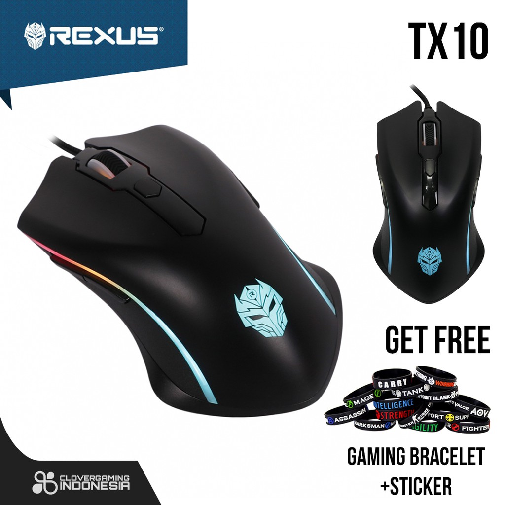 Jual Rexus Titanix TX10 RGB - Gaming Mouse Original Resmi | Shopee ...