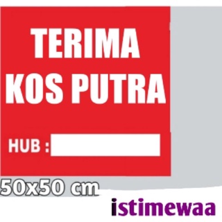 Jual Spanduk Terima Kos Putra Putri Kosong Sumbar | Shopee Indonesia