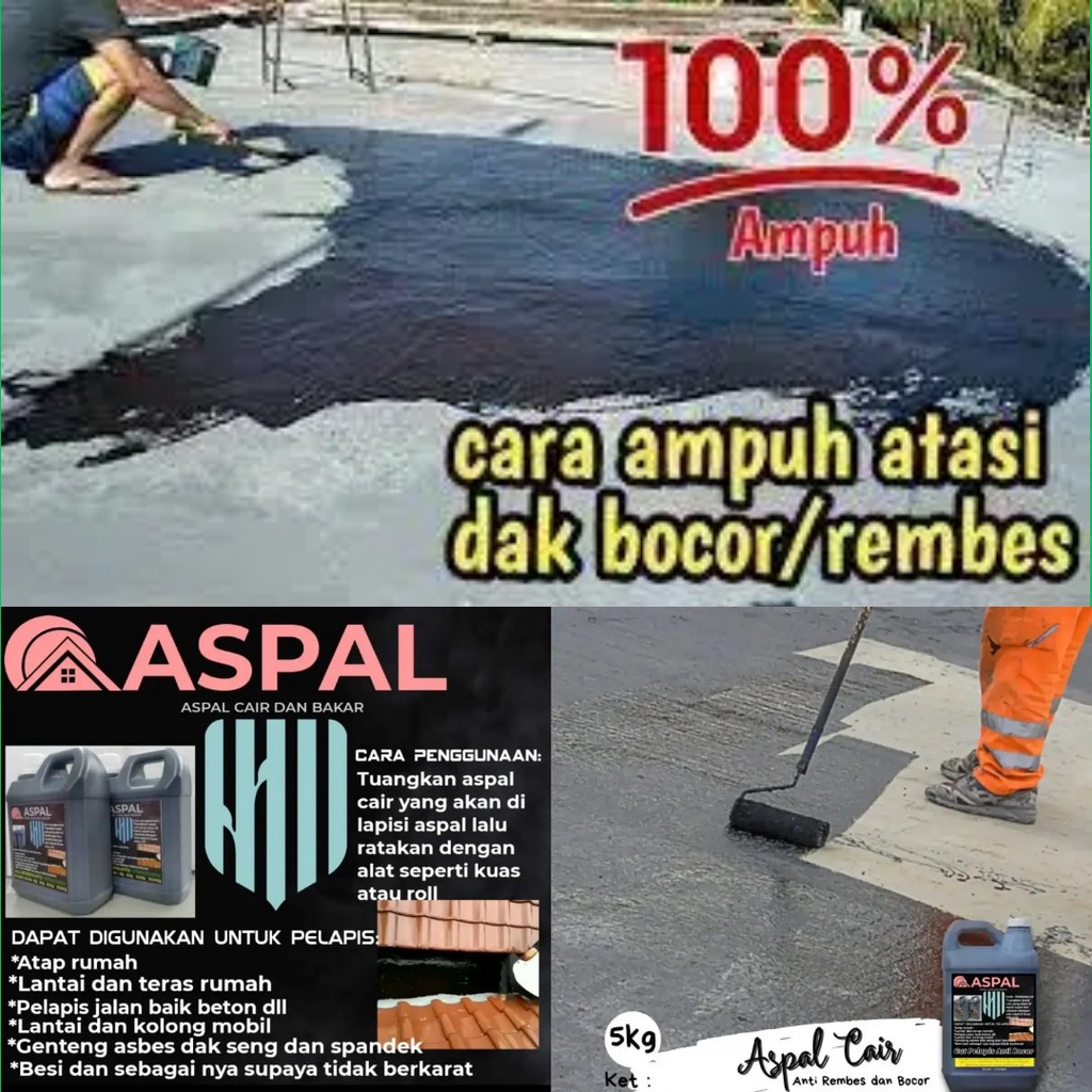 Jual Waterproofing Lem Perekat Penambal Lanatai Bocor Retak Aspal Cair ...
