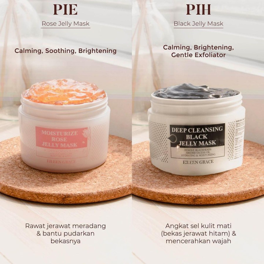 Jual Eileen Grace Rose Jelly Mask Black Jelly Mask SHARE IN JAR | Shopee Indonesia