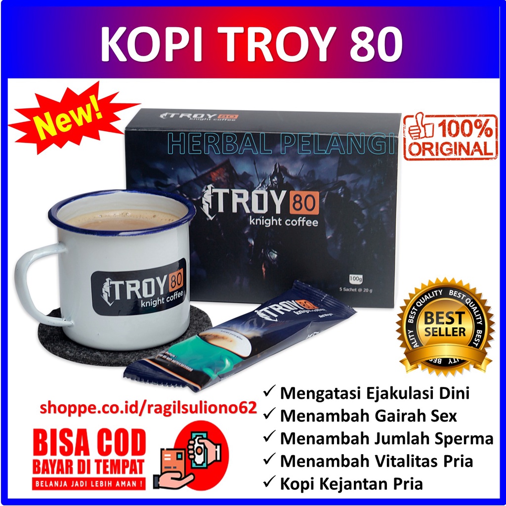 Jual Kopi Troy 100% Original - Kopi Troy 80 - Kopi Penambah Stamina ...