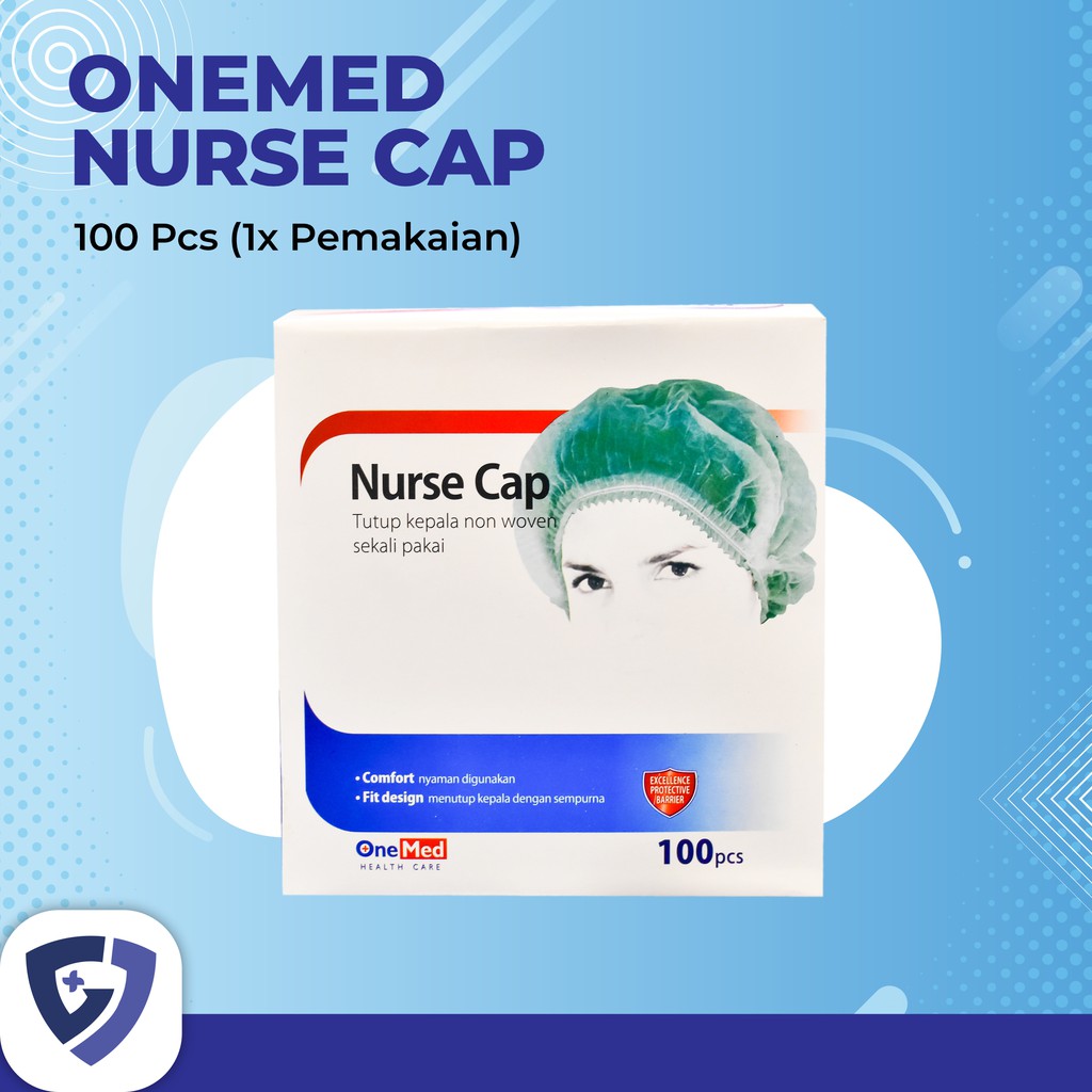 Jual NURSE CAP GREEN ONEMED @100pcs / PENUTUP KEPALA APD | Shopee Indonesia