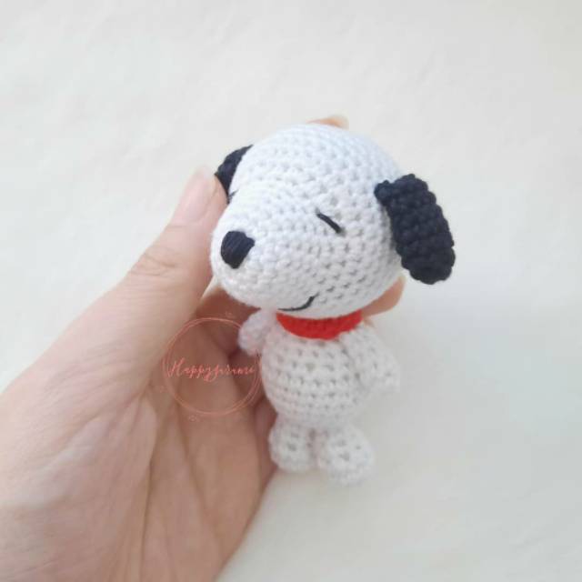 Jual Amigurumi (Boneka Rajut) Snoopy | Shopee Indonesia
