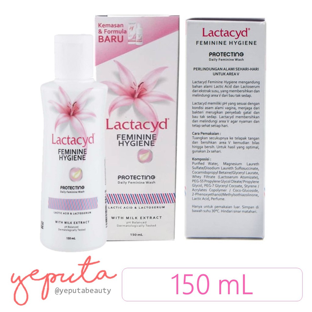 Jual LACTACYD FEMINIME HYGIENE 150 ML | Shopee Indonesia