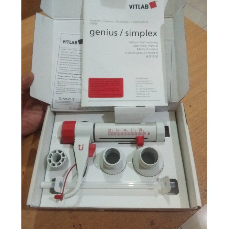 Jual Bottle Top Dispenser VITLAB Genius 0,5 - 5.0 ml Indonesia|Shopee Indonesia