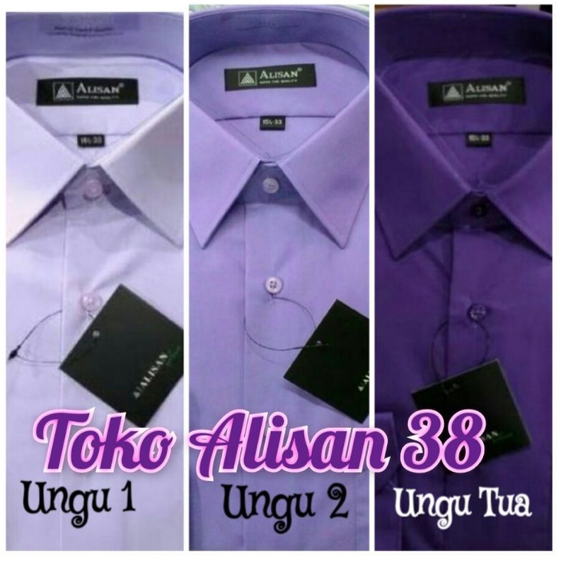 Jual Kemeja Alisan Polos Regular Lengan Panjang Warna UNGU | Shopee ... Jual Kemeja Alisan Polos Regular Lengan Panjang Warna UNGU | Shopee ...