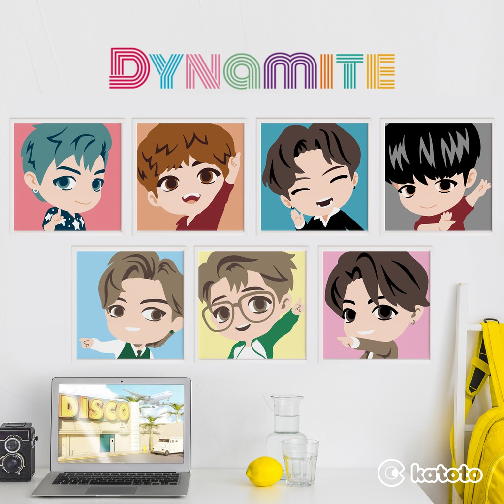 Jual BTS TINY TAN DYNAMITE PAINT BY NUMBERS RM JIN SUGA J-HOPE JIMIN V ...