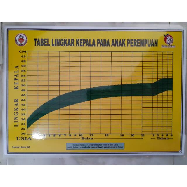 Jual (16) Poster Tabel Lingkar Kepala Pada Anak Perempuan Indonesia ...